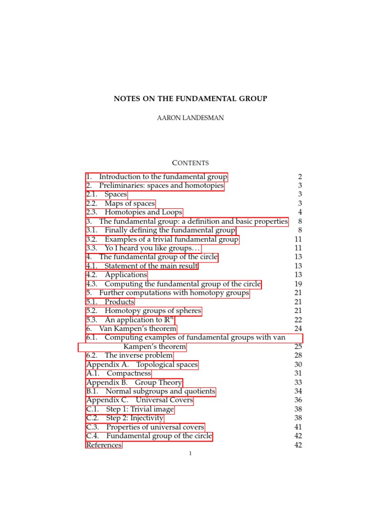 Fundamental Group 1 | PDF | Group (Mathematics) | Algebraic Topology