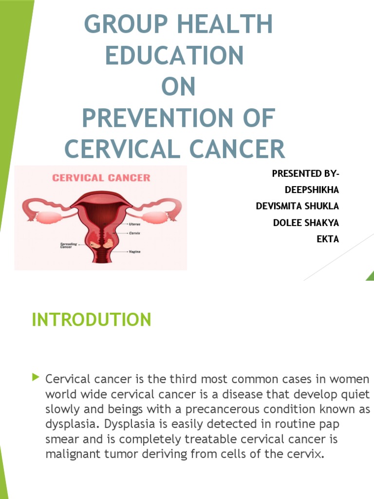 Group Health Education | PDF | Cervical Cancer | Causes Of Death