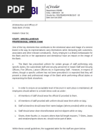 Dress Code Memo | PDF | Dress | Shoe