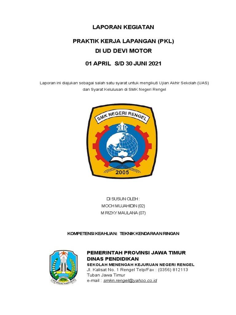 Contoh Laporan Akhir PKL 2020-2021 | PDF