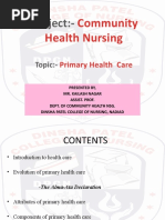 Primary Health Care | PDF | Health Care | Public Sphere