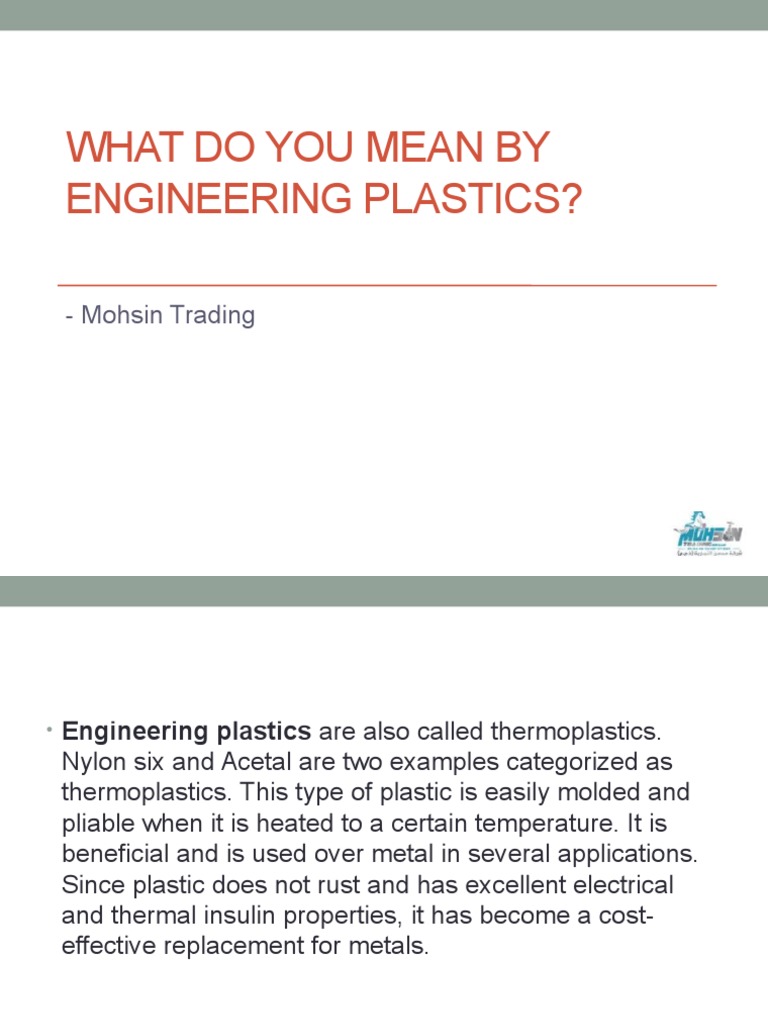 What Do You Mean by Engineering Plastics? | PDF | Business | Technology & Engineering