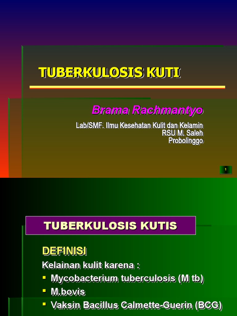 4 Tuberkulosis Kutis | PDF