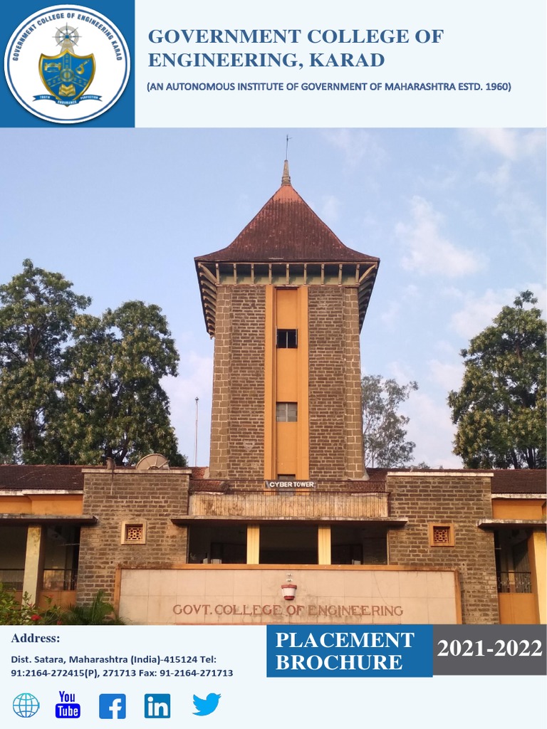 Government College of Engineering, Karad: Placement Brochure | PDF ...