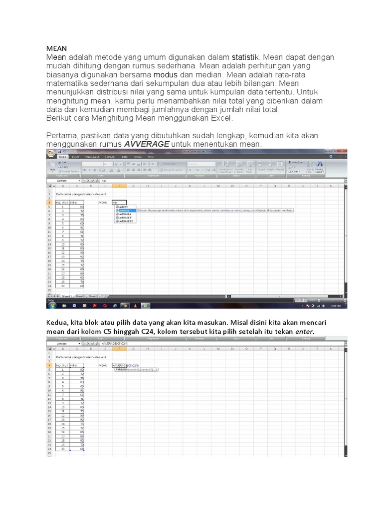 MEAN | PDF | Karier & Perkembangan | Metode & Bahan Ajar