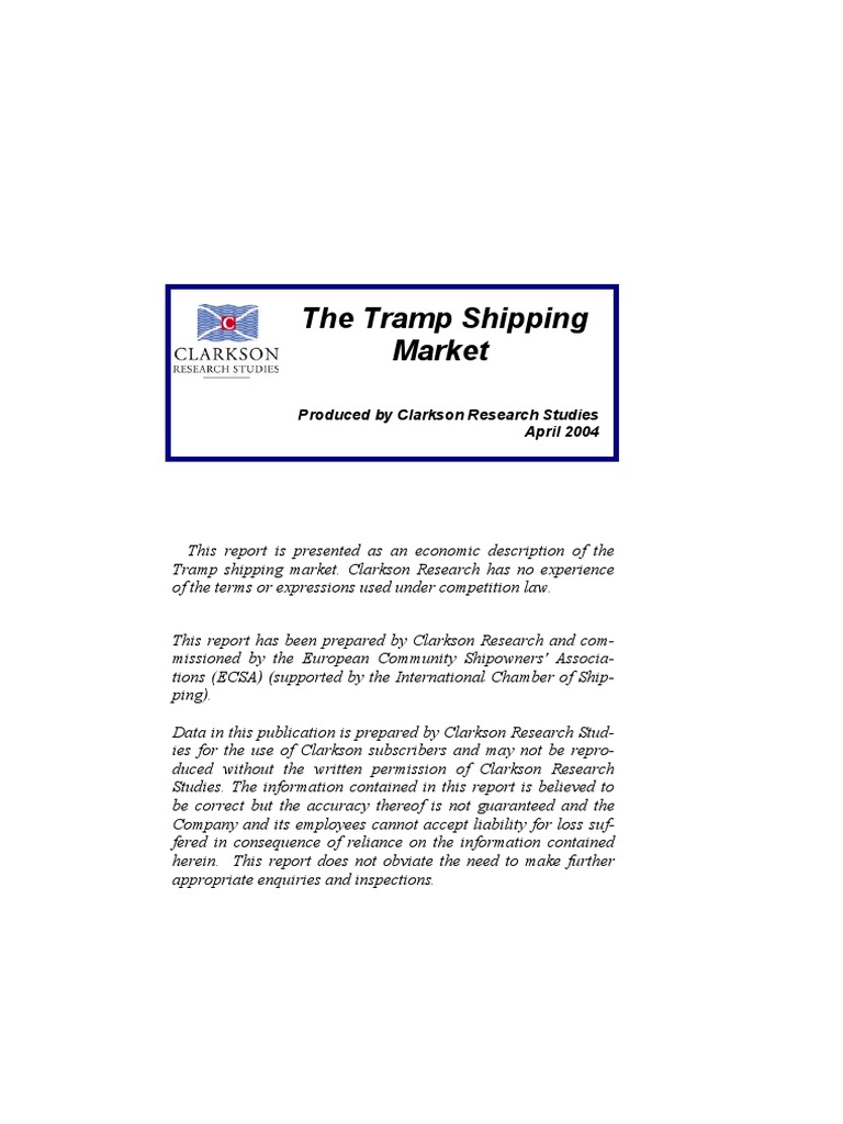 Tramp Shipping Market | PDF | Cargo | Ships