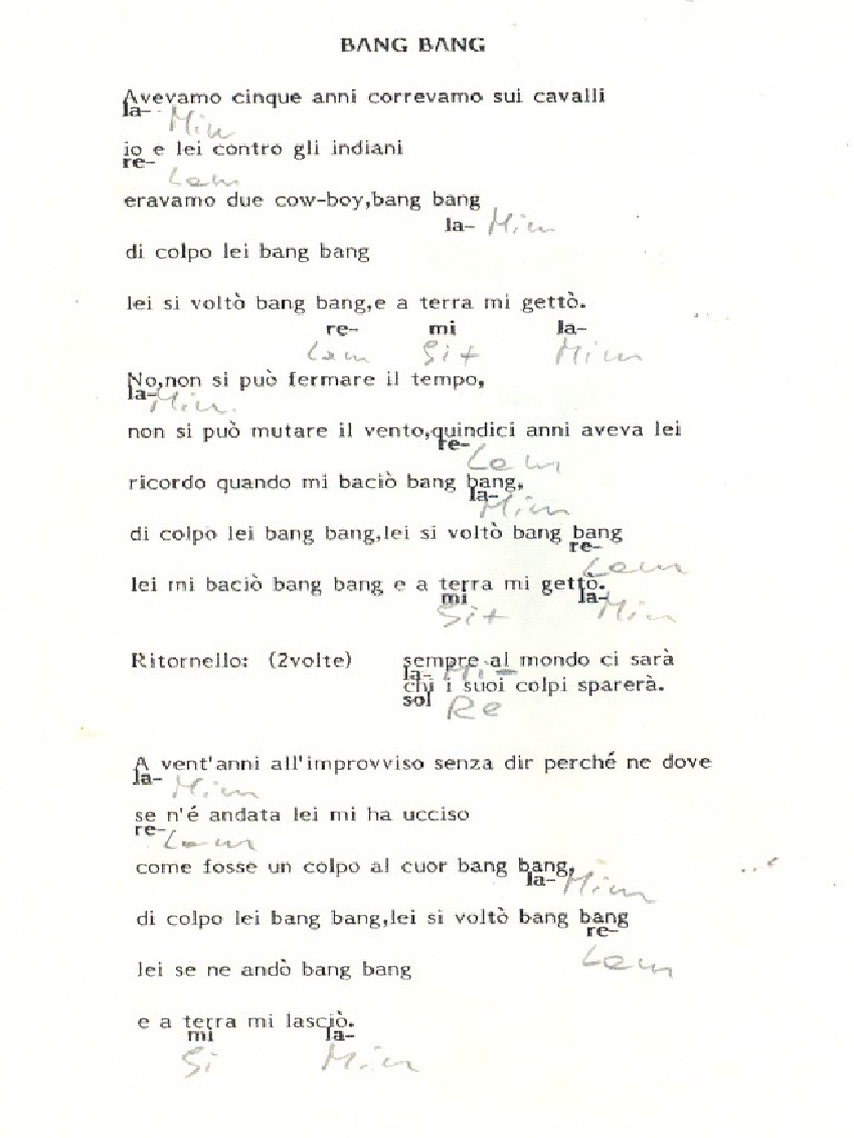 Bang Bang | PDF