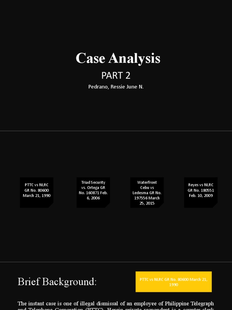 Case Analysis: Pedrano, Ressie June N | PDF | Certiorari | Appeal
