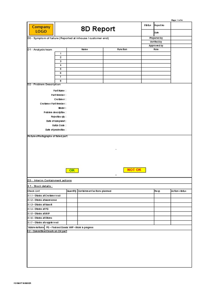 8D Format Updated r1 | PDF | Business Process | Computing