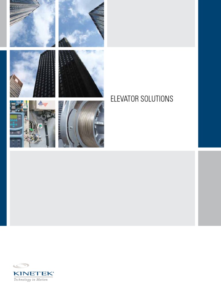 Kinetek Elevator Catalogue | PDF | Elevator | Manufactured Goods