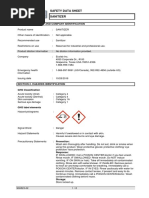Safety Data Sheet: ARDROX 800/3 Aerosol | PDF | Toxicity | Dangerous Goods