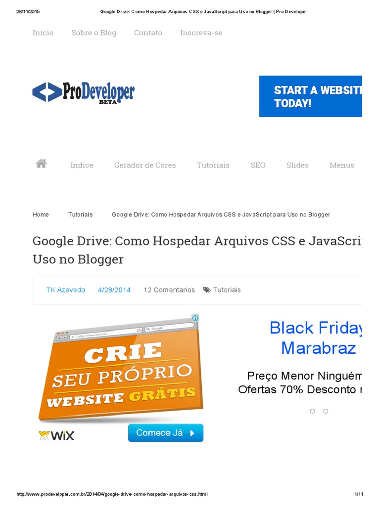 Google Drive - Como Hospedar Arquivos CSS e JavaScript para Uso No ...