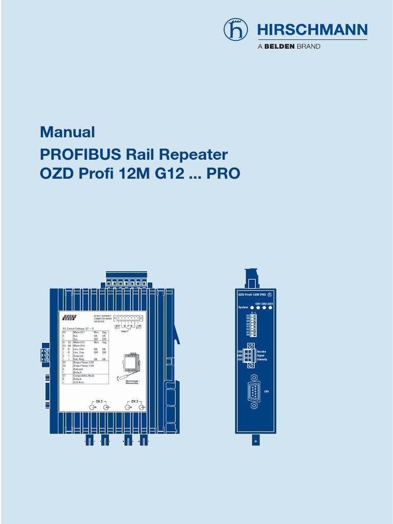 Manual PROFIBUS Rail Repeater OZD Profi 12M G12 ... PRO | PDF | Network ...