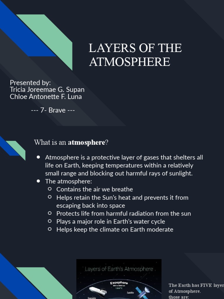 Layers of The Atmosphere | PDF | Atmosphere Of Earth | Atmosphere