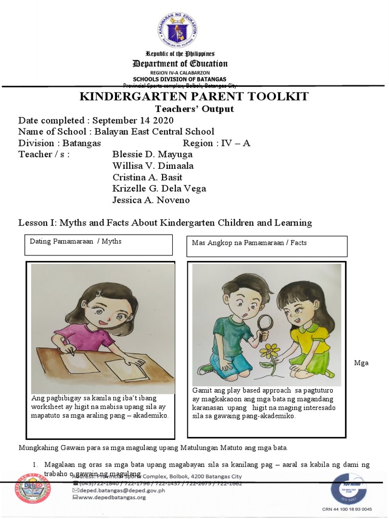 Parent Tool Kit | PDF