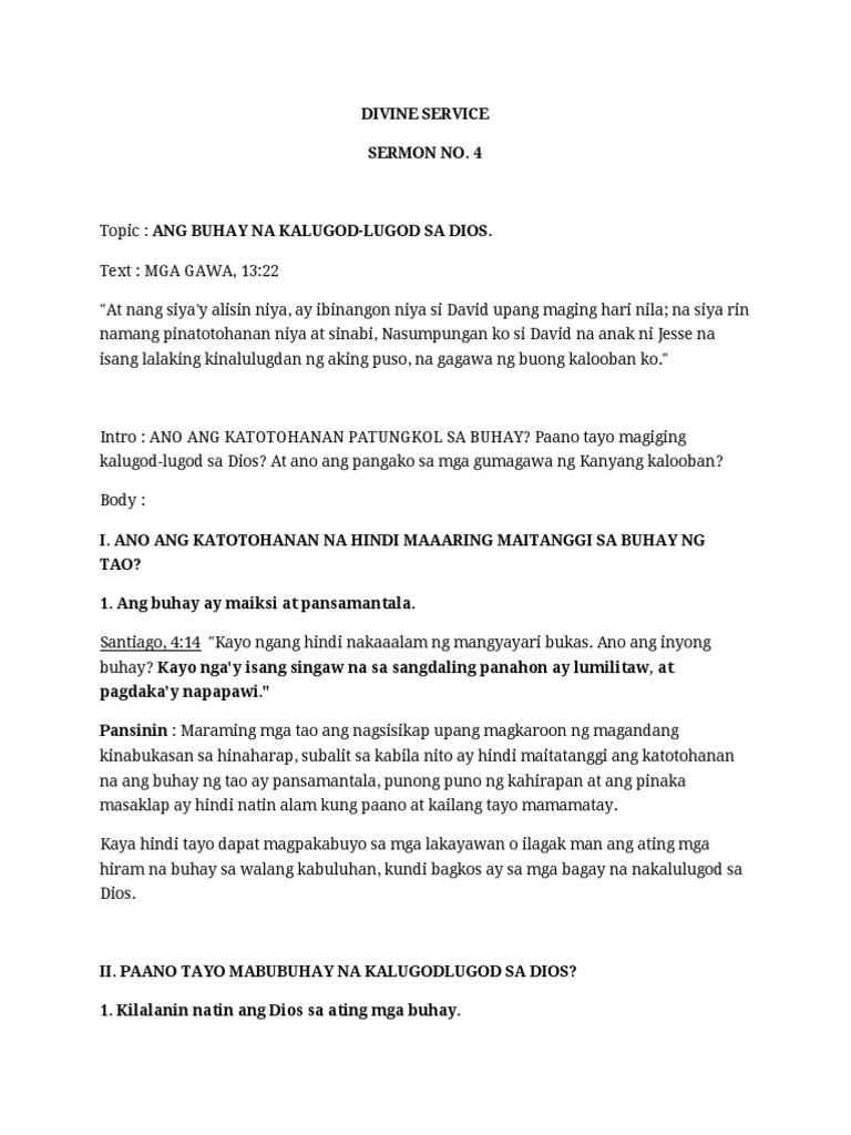 Buhay Na Kalugod-Lugod | PDF