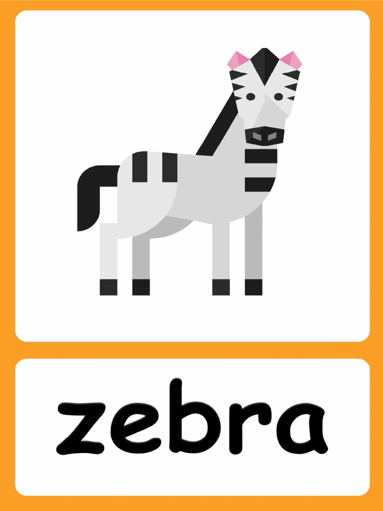 Savanna Animal Flashcards | PDF
