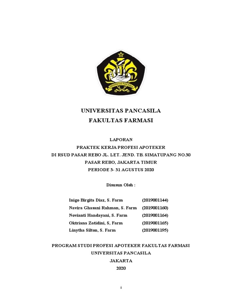 Laporan PKPA RSUD Pasar Rebo | PDF