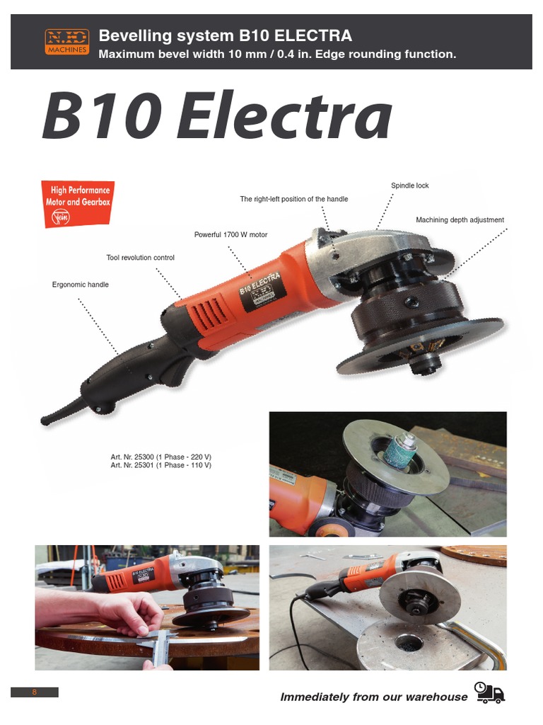 B10 ELECTRA 25300 Catalogue Sheet EN 05 21 | PDF | Screw | Machining