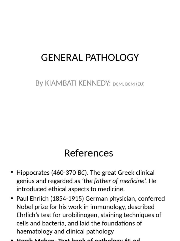Overview of General Pathology Concepts | PDF | Endoplasmic Reticulum ...