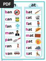 CVC Word List With Pictures | PDF
