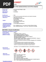 Shutter Oil MSDS | PDF | Science & Mathematics | Technology & Engineering
