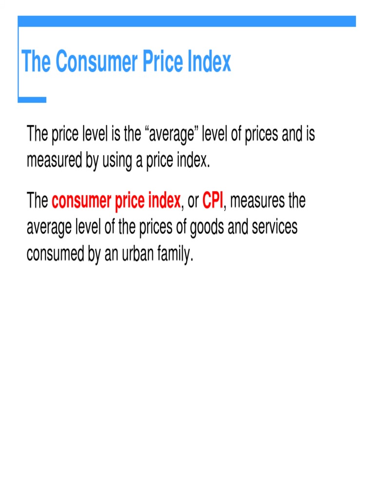 The Consumer Price Index | PDF | Consumer Price Index | Index (Economics)