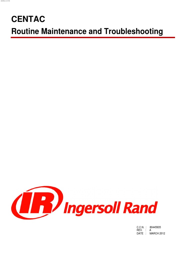 Centac: Routine Maintenance and Troubleshooting | PDF | Valve | Pump