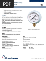 Pressure Gauge - Cataloge - GIC | PDF | Pressure | Pressure Measurement
