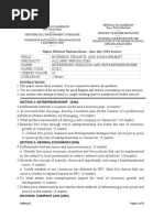 HND 2021 Questions Complete | PDF