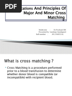 Cross Match Technique | PDF | Blood Type | Serology