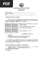 Lesson Exemplar in Math WK 8 | PDF