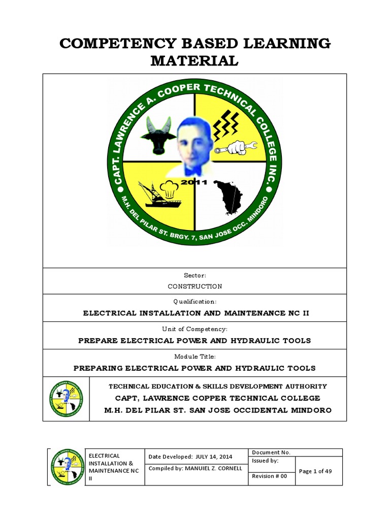 CBLM Eim Module 1 | PDF | Grinding (Abrasive Cutting) | Drill