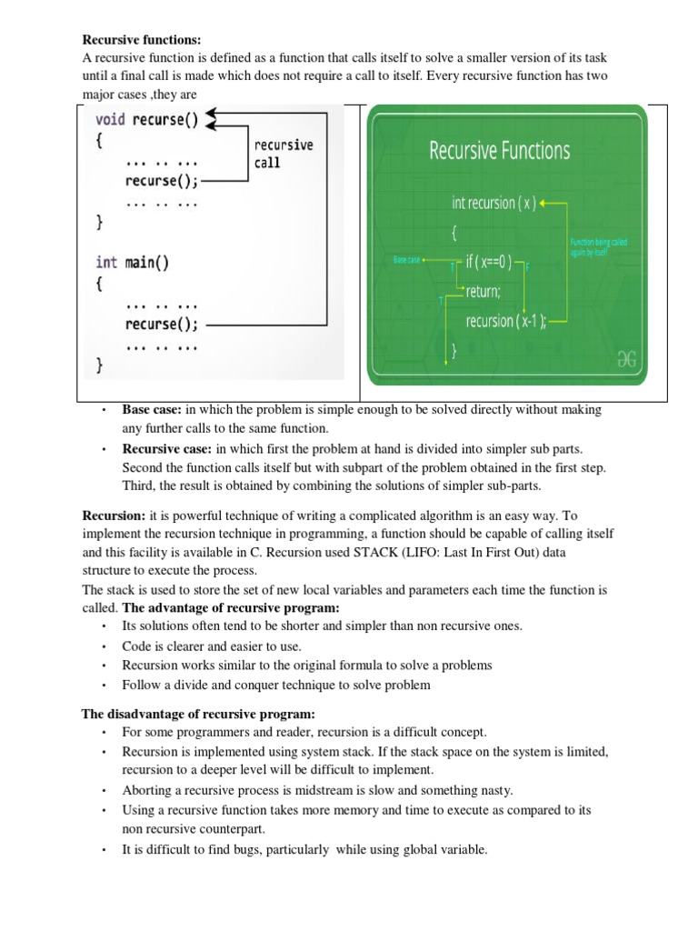 Recursive Functions Updated | PDF | Subroutine | Recursion