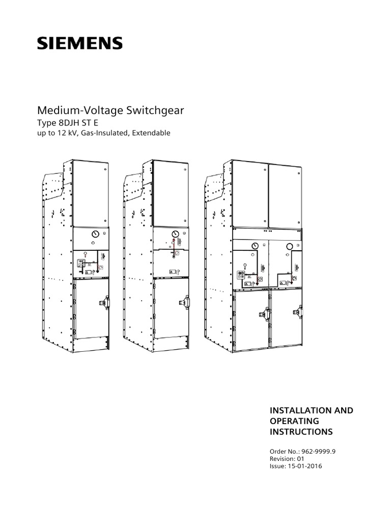 8DJH ST E - 12 KV - Operaciones | PDF | Switch | Personal Protective ...