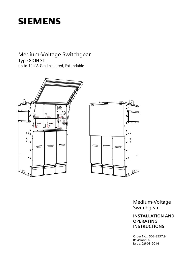 8DJH - ST, 12 KV Montaje en Cubiculo | PDF | Switch | Personal ...