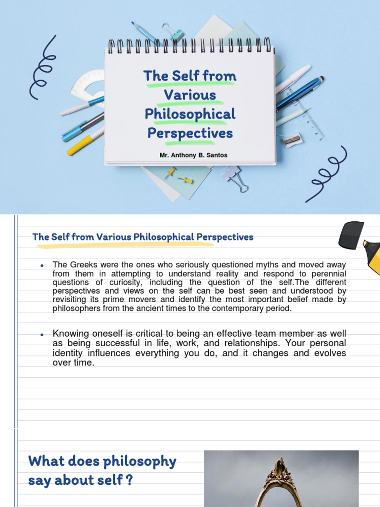 Understanding The Self Lesson 1 | PDF | Philosophy Of Self | Soul