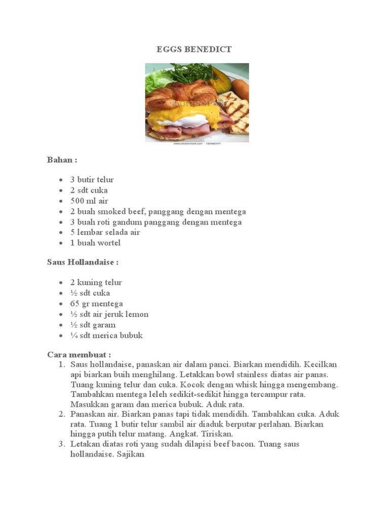 Eggs Benedict | PDF