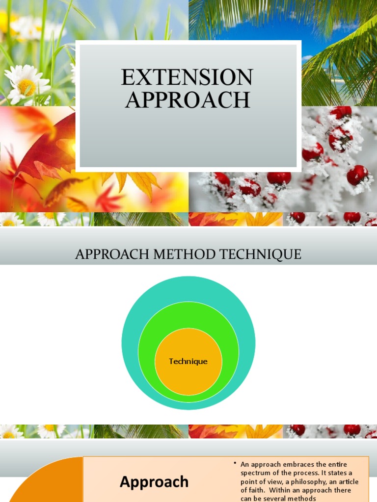 AEC11 Extension Approach | PDF | Agriculture | Farms