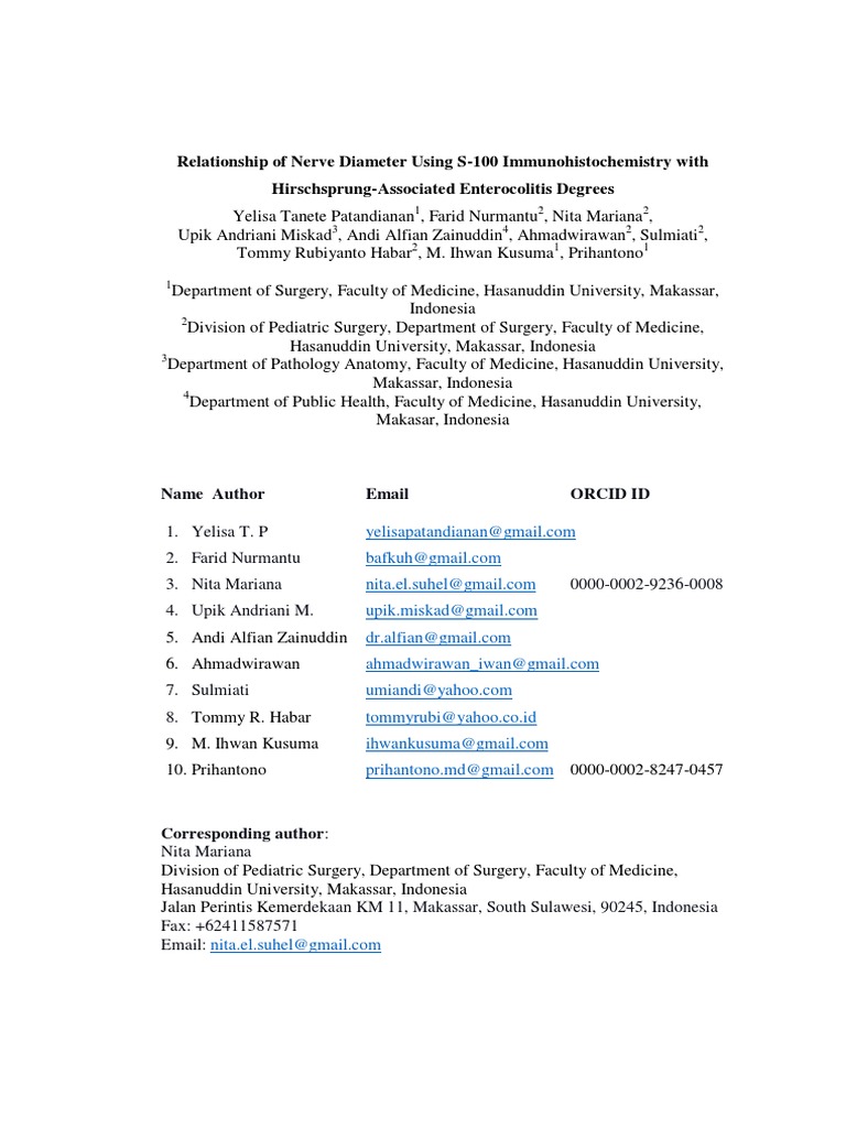 Abstrak Diameter Saraf Vs HAEC PMC Unhas Yelisa Patandianan | PDF ...