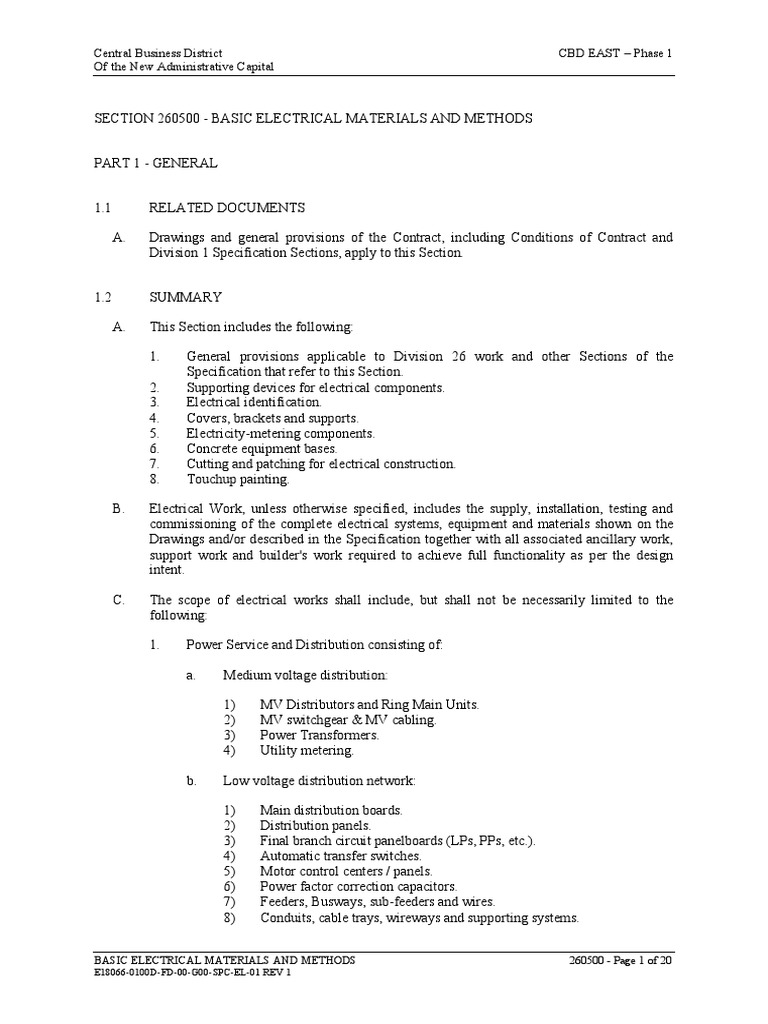 Basic Electrical Materials and Methods-Rev01 | PDF | Pipe (Fluid ...