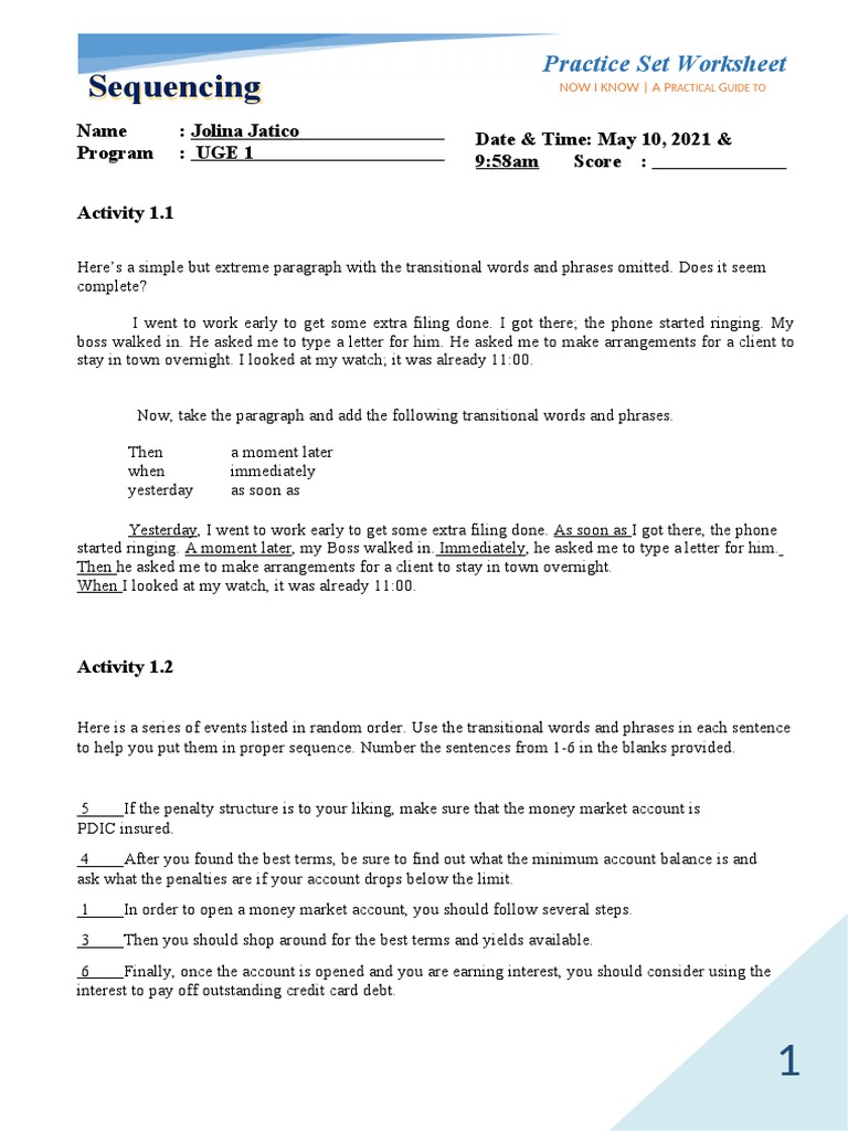 UGE Practice Set 1 | PDF | Reading Comprehension