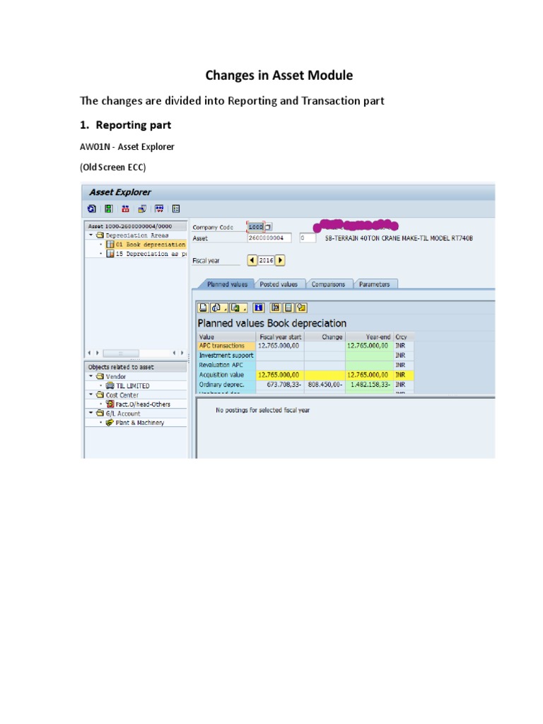 Asset Module Changes in S/4 HANA | PDF | Debits And Credits | Depreciation