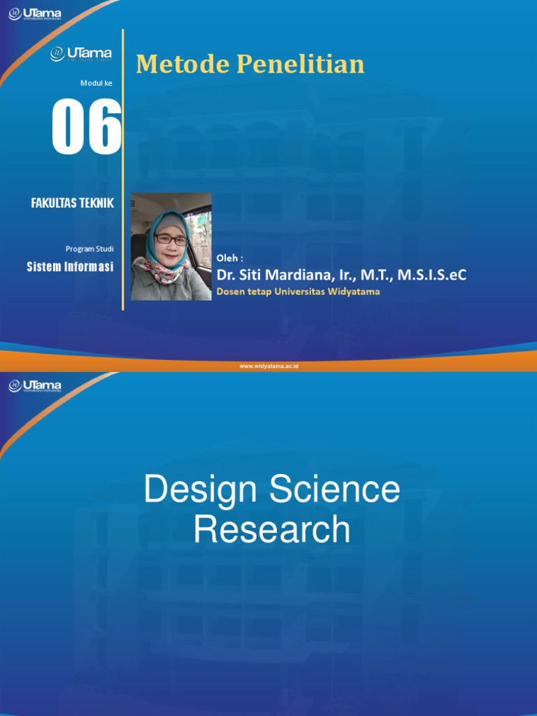 Metode Design Science Research dalam SI | PDF