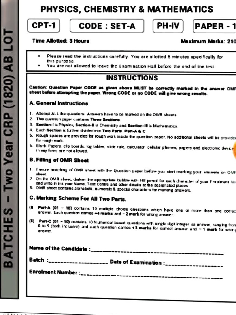 FIITJEE Phase-4 | PDF