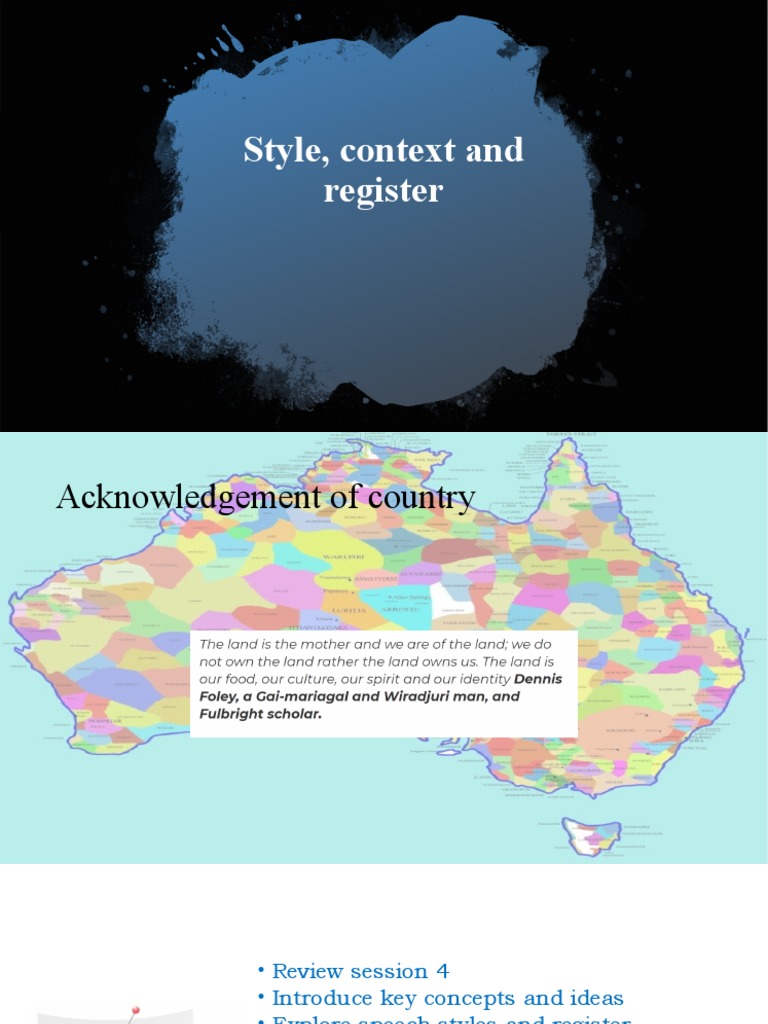 5 Style, Context and Register S | PDF | Linguistics | Cognitive Science
