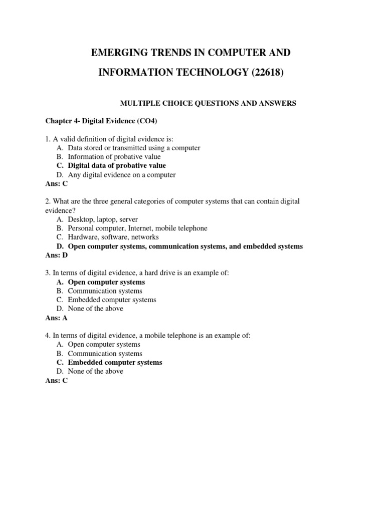 ETI MCQ Chapter 4,5,6 | PDF | Security Hacker | White Hat (Computer Security)