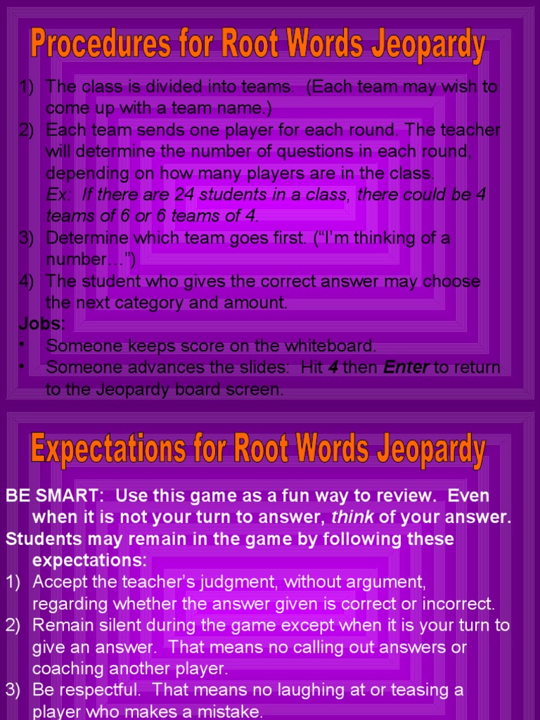 Irregular Verbs Family 1 Jeopardy | Download Free PDF | Languages ...