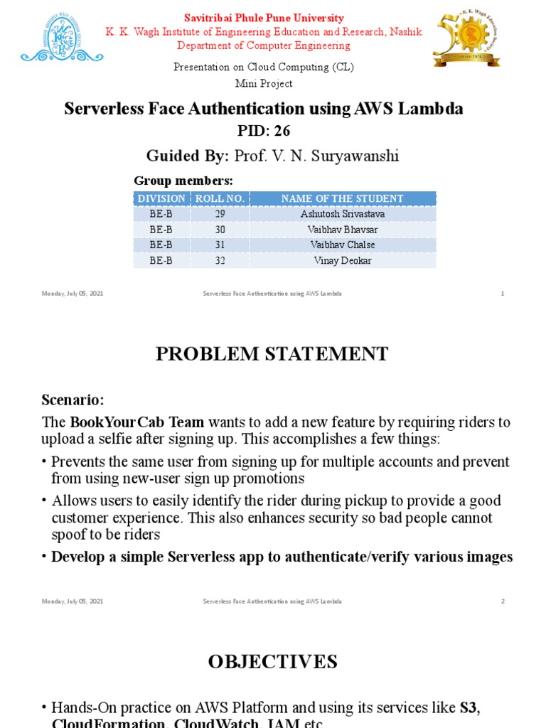 PID 26 Cloud Computing Mini Project | PDF | Amazon Web Services ...