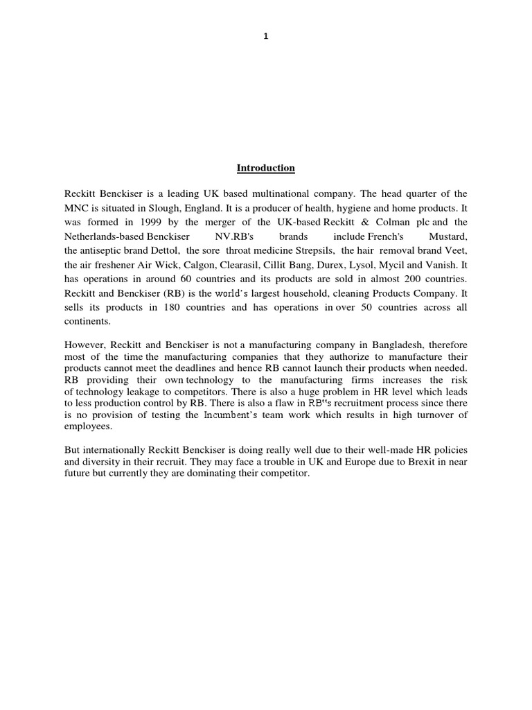 Study On Multinational Company and Their | PDF | Business | Economies
